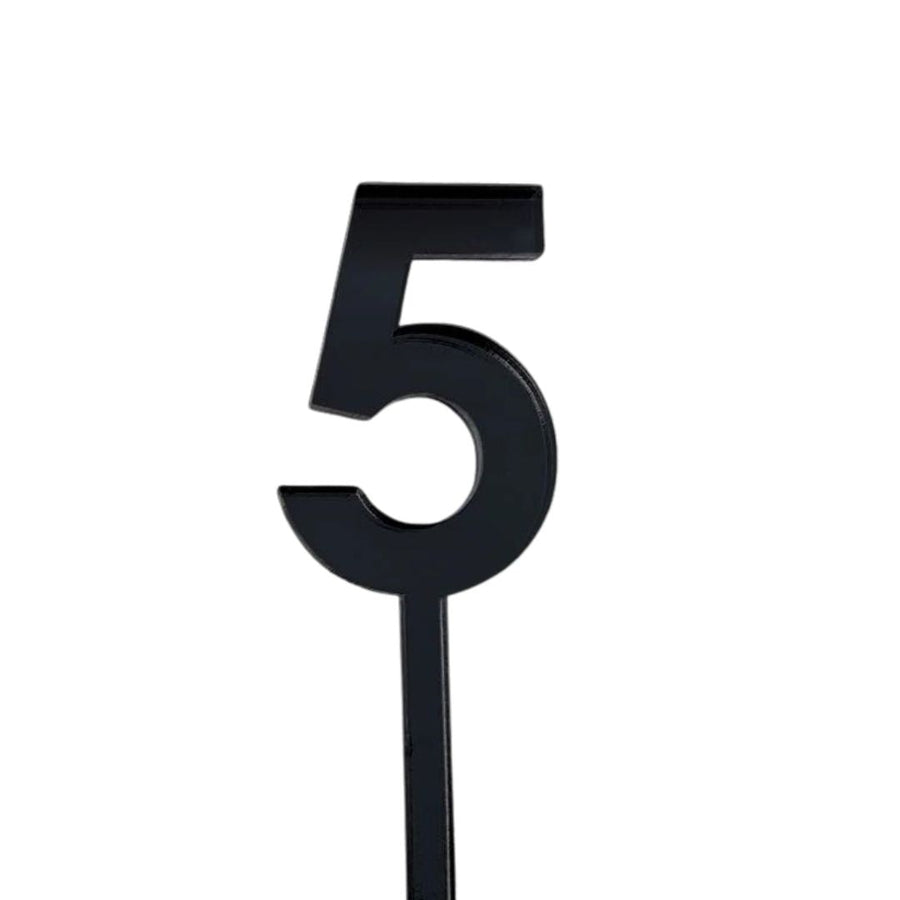 4.5cm Acrylic Number 5 - Black – Cake & Kitchen