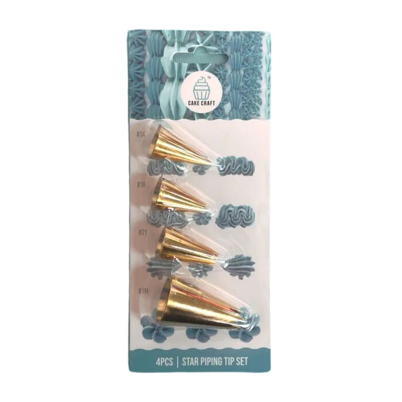 Cake Craft 4pce Star Piping Tip Set – Cake & Kitchen