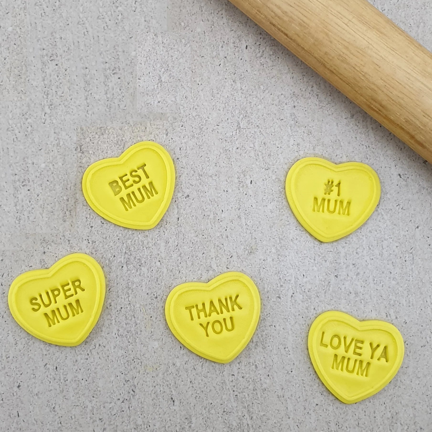Candy Heart Mum Embosser & Cutter Set – Cake & Kitchen