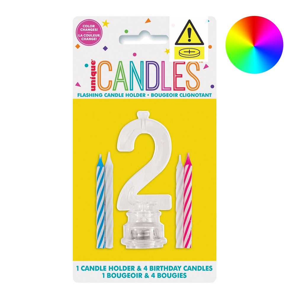LED Flashing Number Candle - 2 – Cake & Kitchen