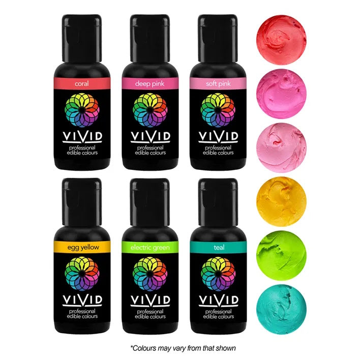 Vivid Gel Colours 6 Pack - Tropical – Cake & Kitchen