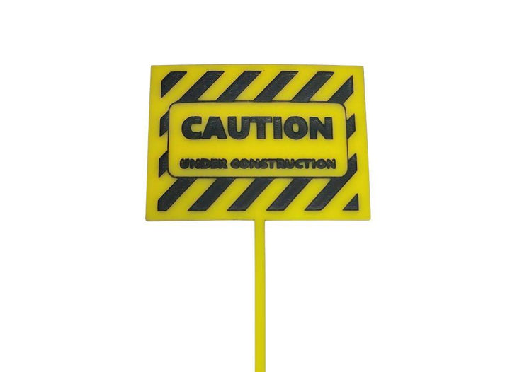 Construction Sign Acrylic Cake Topper – Cake & Kitchen