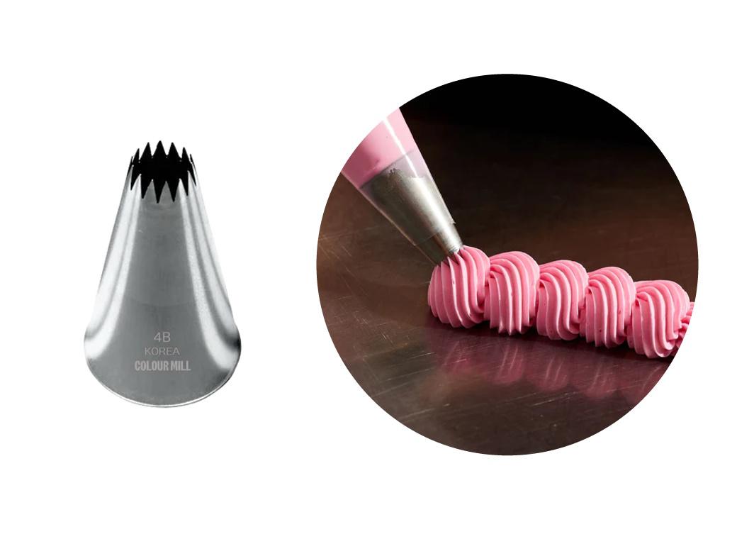 Colour Mill Piping Tip Open Star #4B – Cake & Kitchen