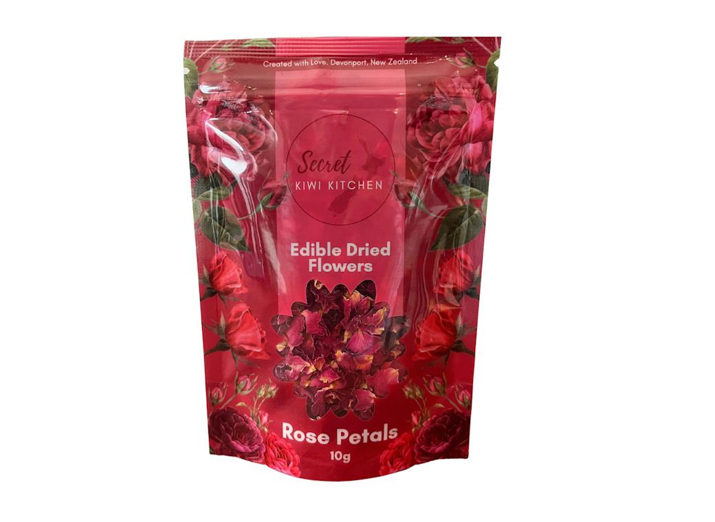 Secret Kiwi Kitchen Edible Dried Flowers - Rose Petals – Cake & Kitchen