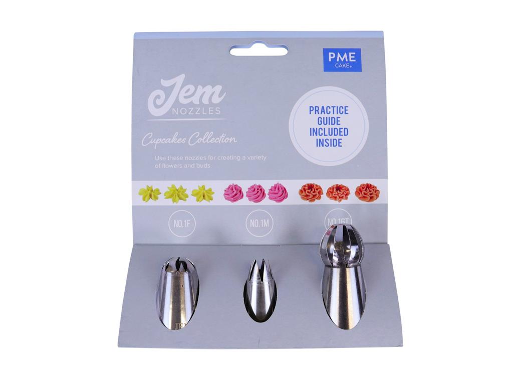 JEM Nozzles 3pce Set - Cupcakes Collection – Cake & Kitchen