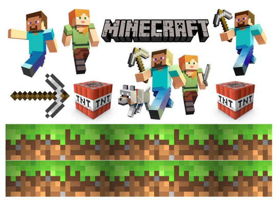 Edible Icing Image - Minecraft Icon Sheet – Cake & Kitchen