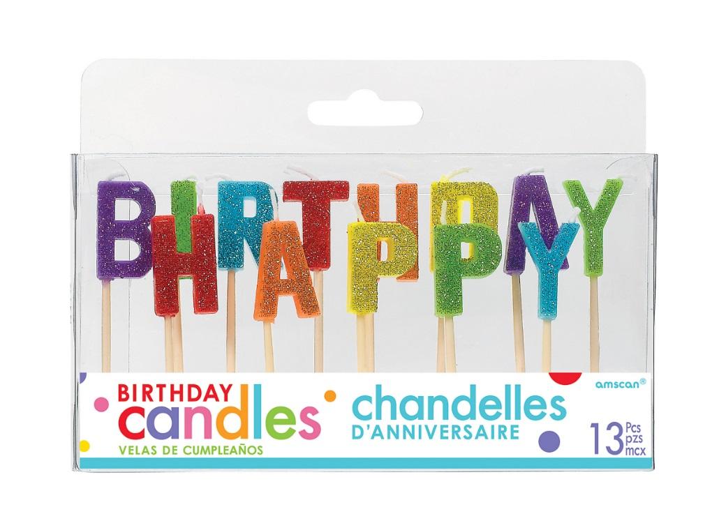 Rainbow Happy Birthday Candle Set – Cake & Kitchen